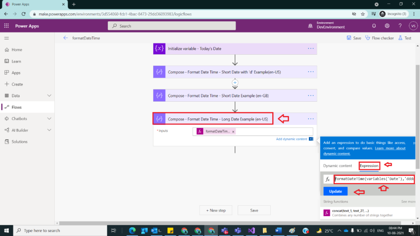 Usage Of Formatdatetime Function In Power Automate